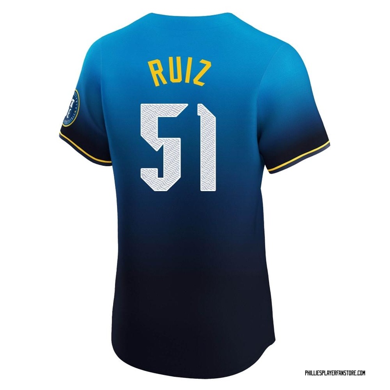 Men's Carlos Ruiz Philadelphia Phillies Elite Blue 2024 City Connect Jersey